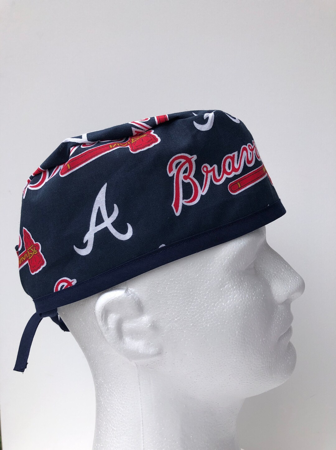 Atlanta Braves | Scrub Hat | Classic | Surgical Cap | Single Layer ...
