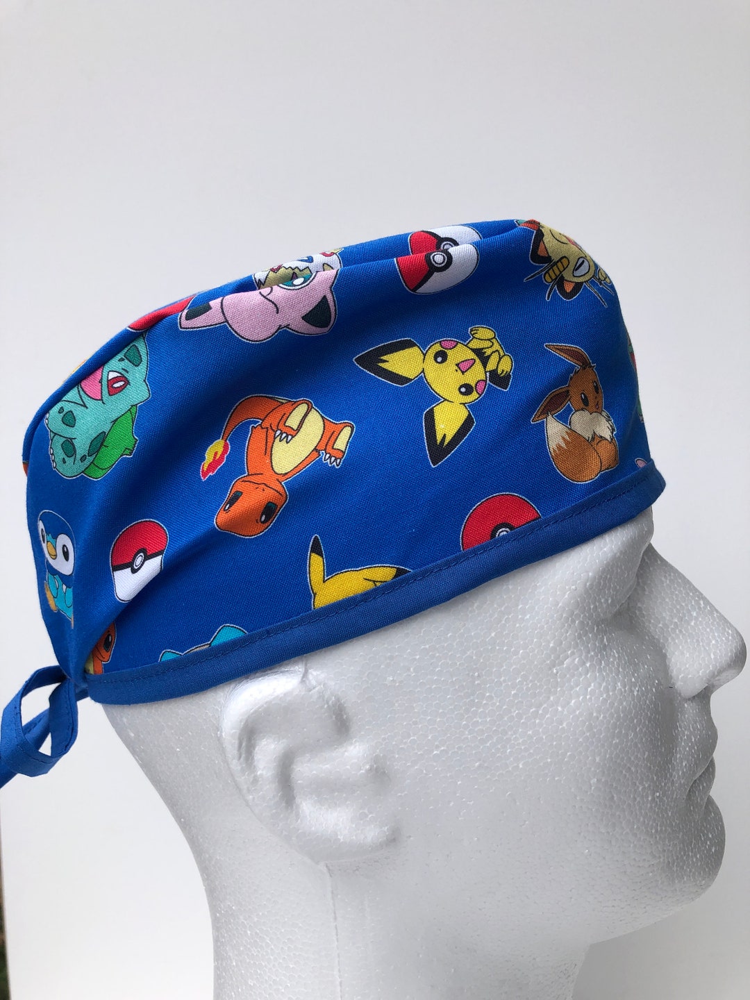 Pokemon | Scrub Hat | Classic | Surgical Cap | Single Layer ...