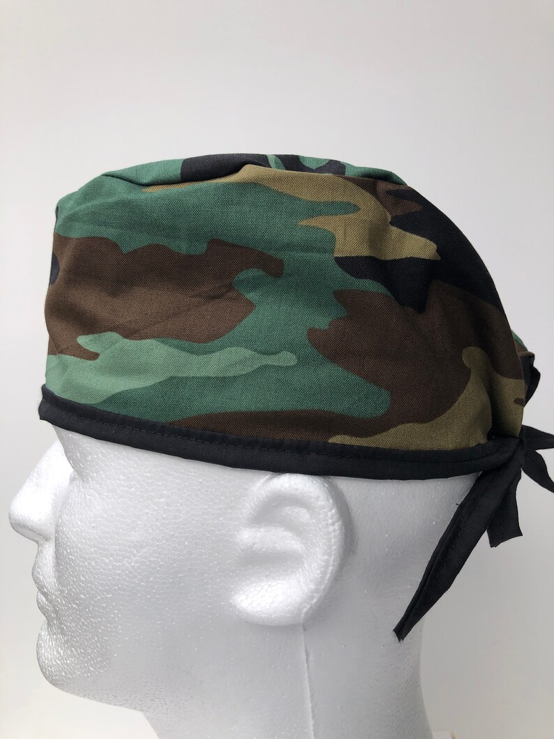Camo Scrub Hat Classic Surgical Cap Single Layer Breathable Durable ...