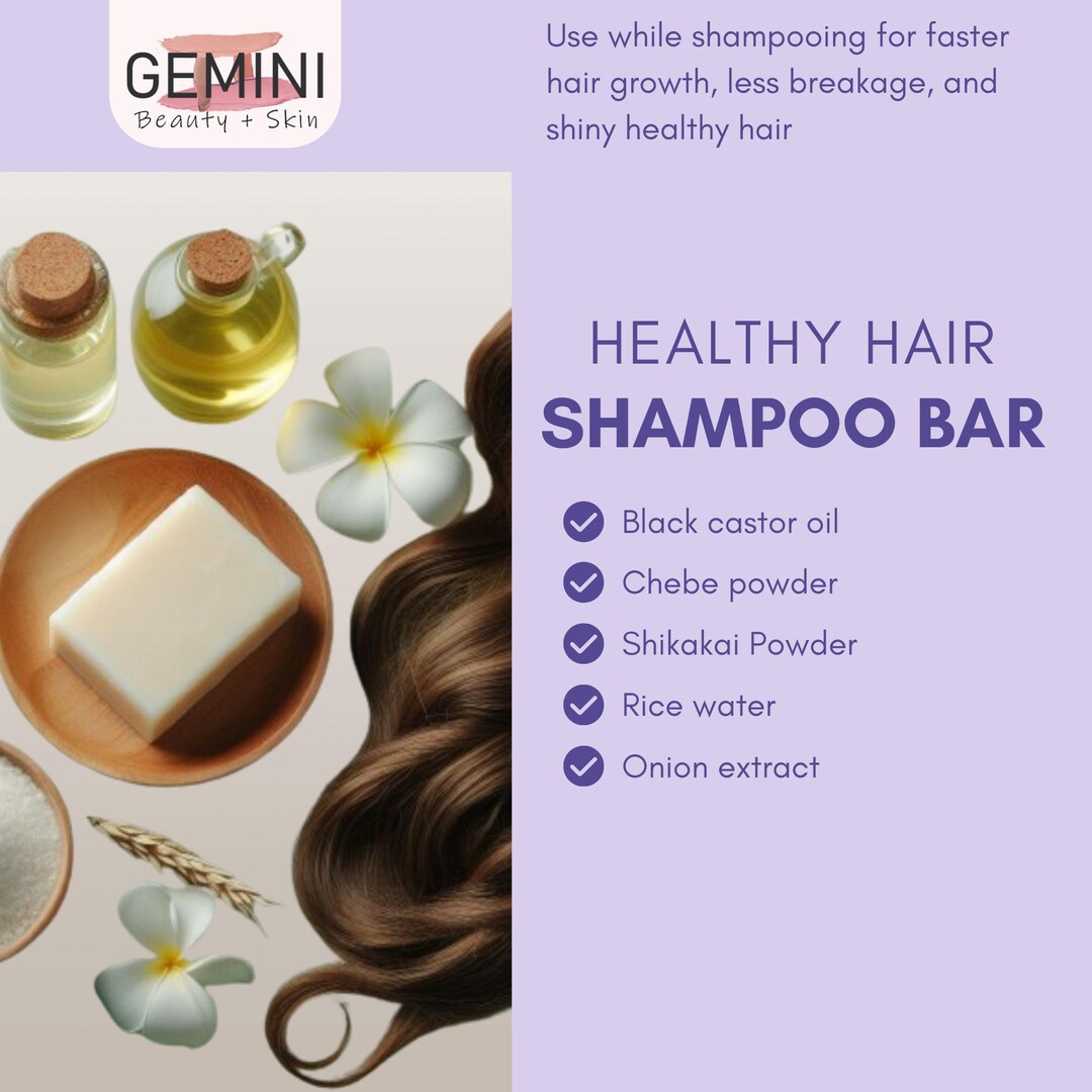 Hair Growth Healthy Shampoo Bar - Etsy