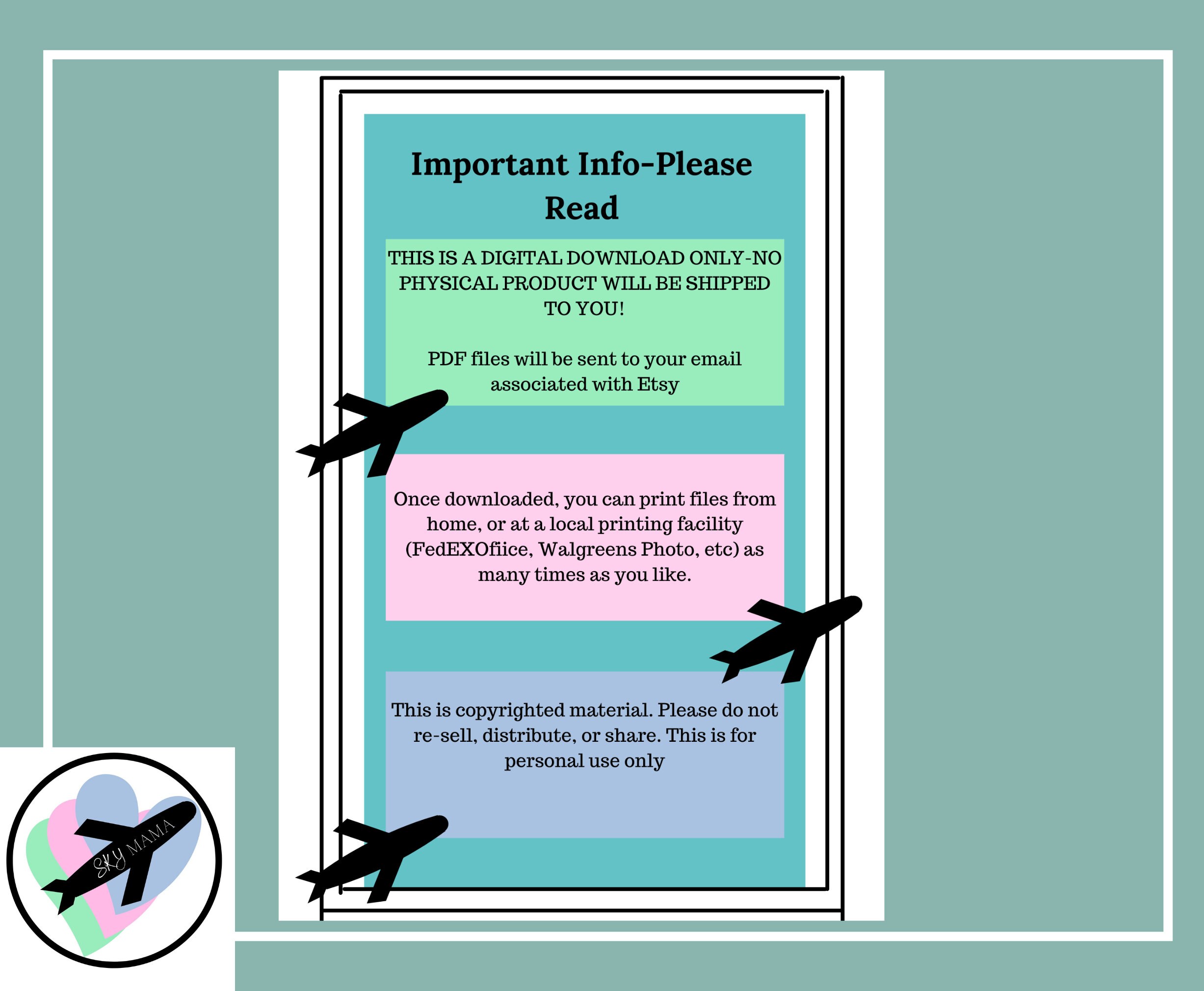 Flight Attendant Packing Checklist, Blank and Pre-filled, Printable ...