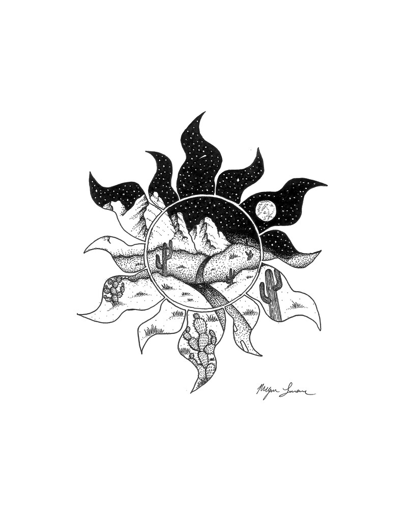 Desert Sun *DOWNLOADABLE* Print Arizona Landscape Cactus - Etsy