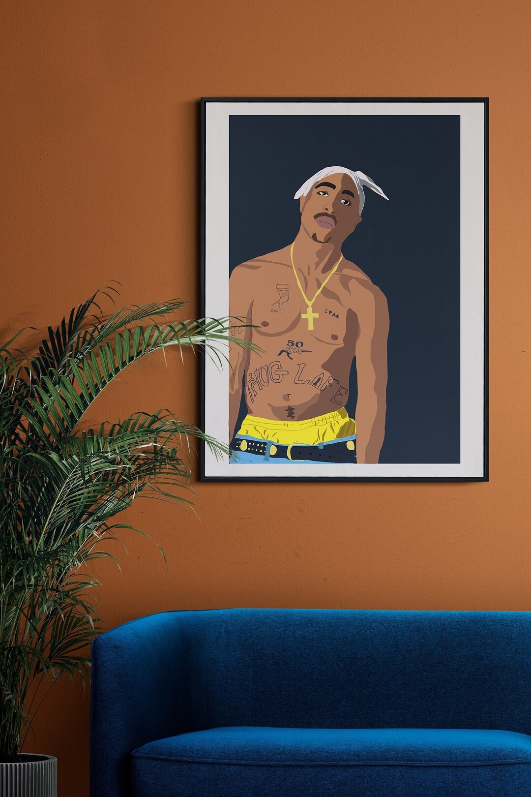 Tupac Shakur Printable Art Poster All Size Svg / Pdf / Png Canvas Art ...