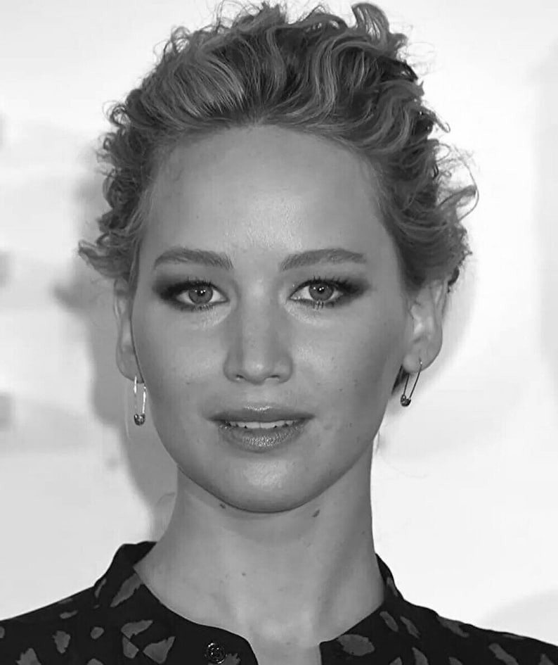 JENNIFER LAWRENCE Printable Art Poster Wallpaper Svg / Pdf / Png Canvas ...