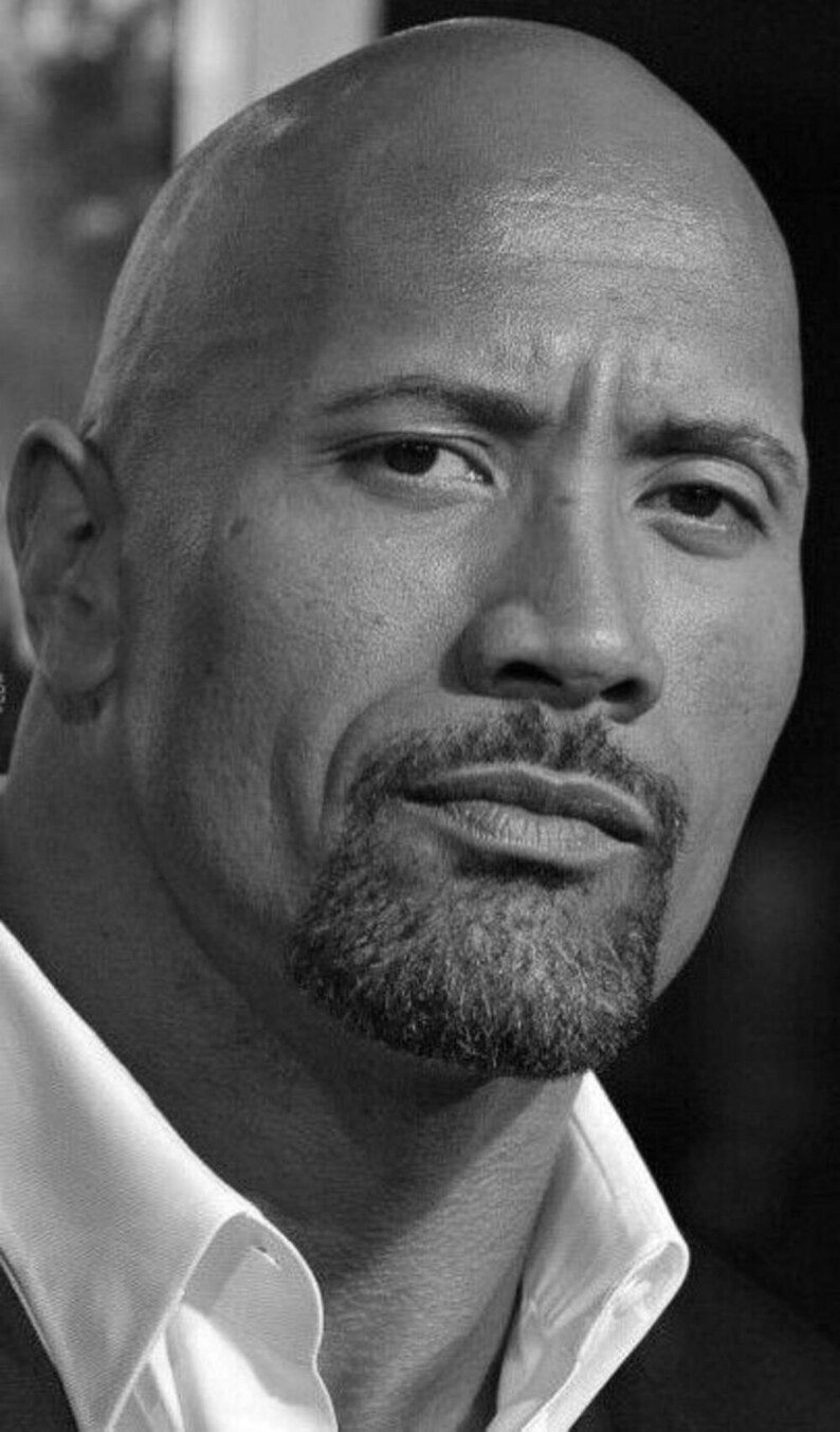 Dwayne Johnson THE ROCK Printable Art Poster Wallpaper Svg / Pdf / Png ...