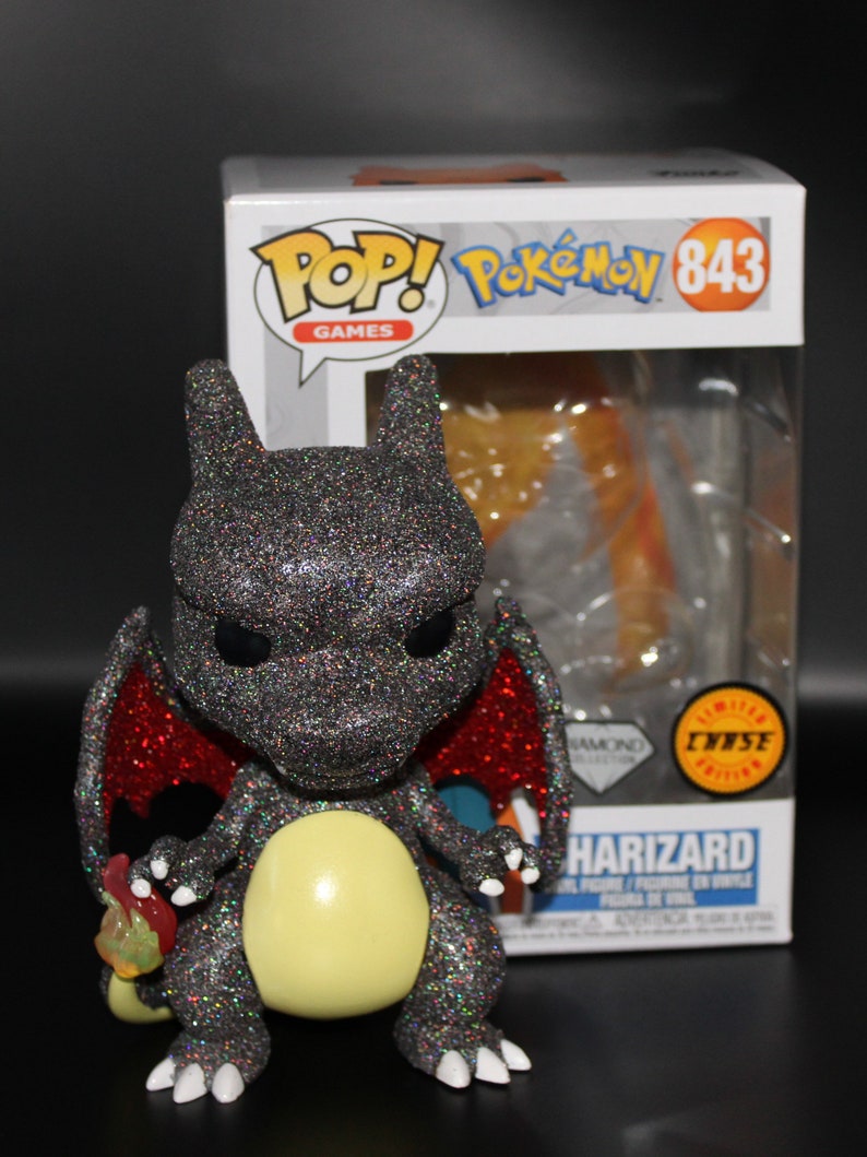 Diamond Edition Shiny Charizard Custom Funko Pop Figure - Etsy Hong Kong