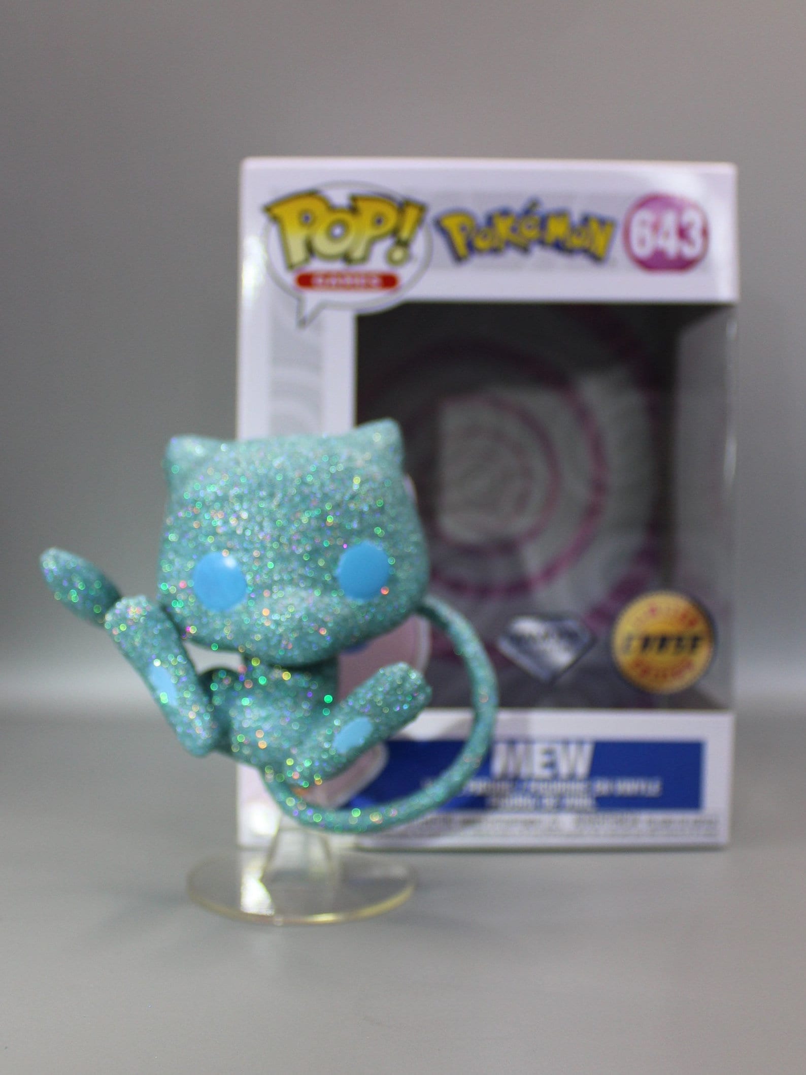 Diamond Edition Shiny Mew Custom Painted Funko Pop Figure - Etsy