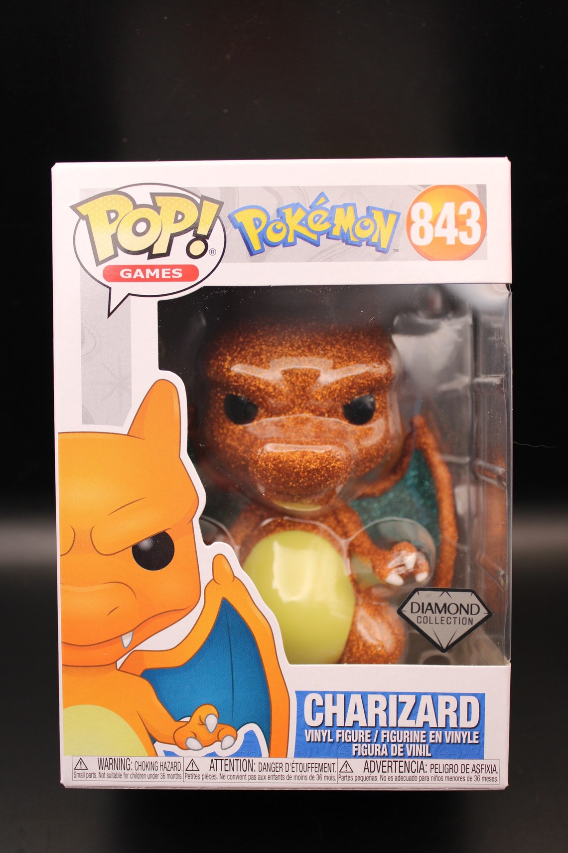 Diamond Edition Charizard Custom Funko Pop Figure - Etsy