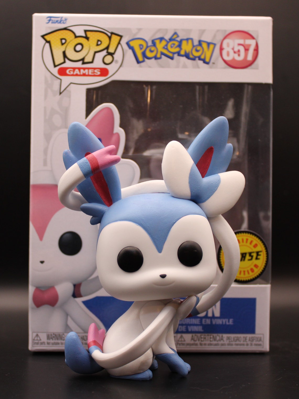 Shiny Sylveon Custom Painted Funko Pop Figure - Etsy