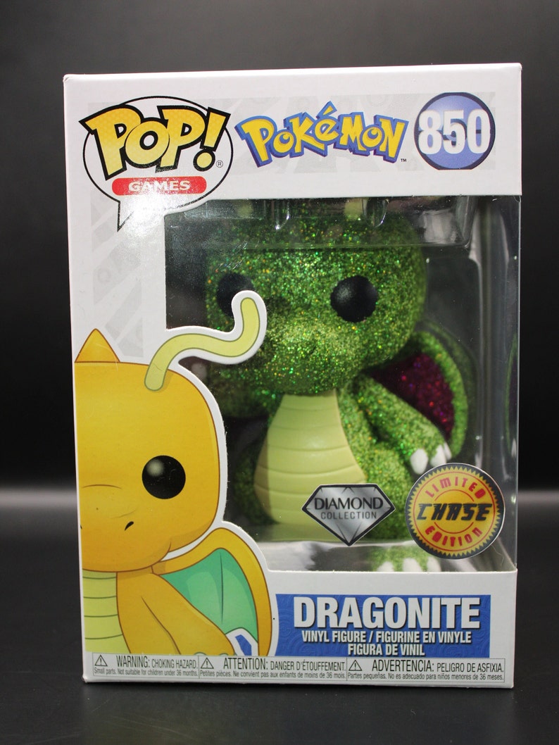 Diamond Edition Shiny Dragonite Custom Funko Pop Figure - Etsy
