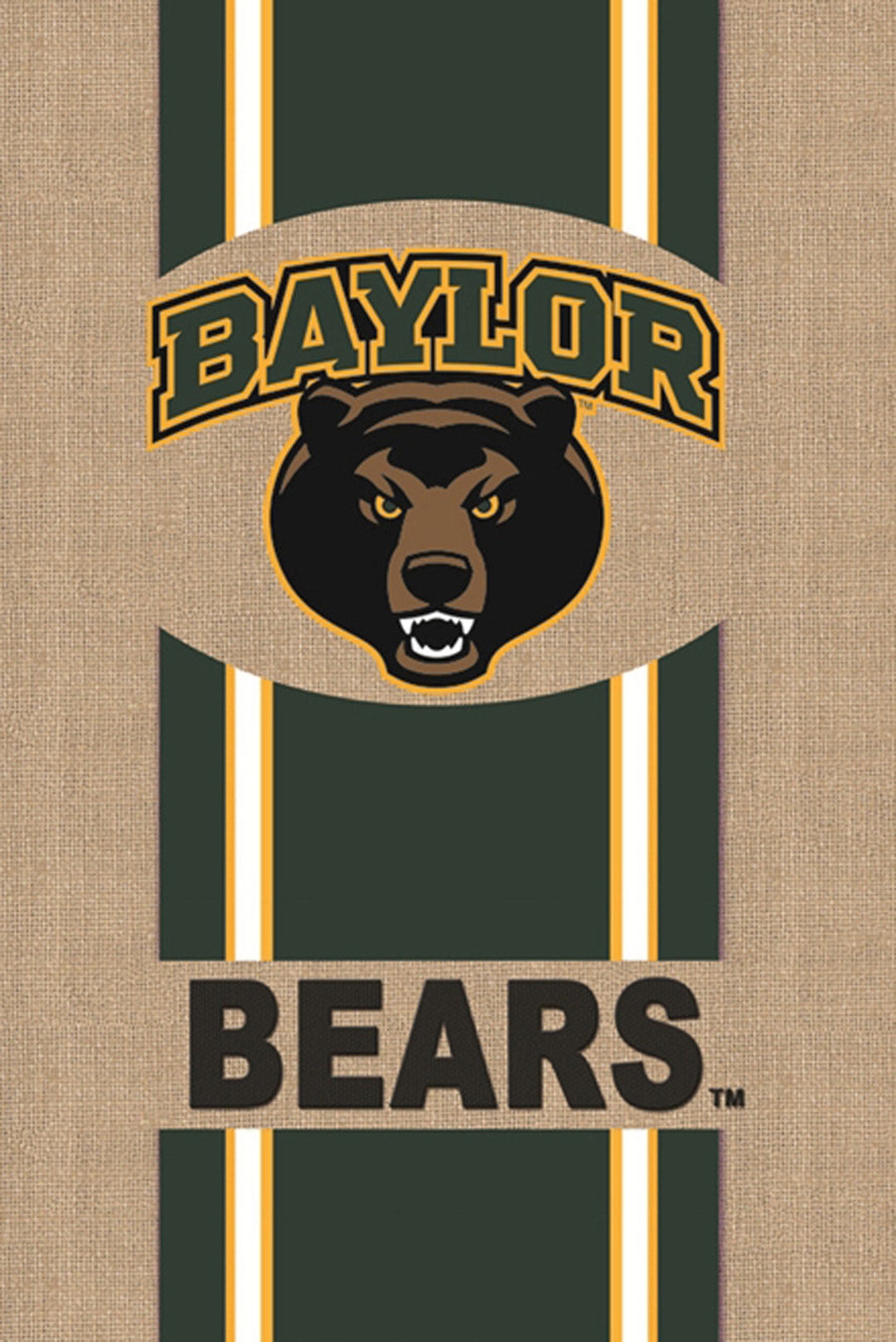 Baylor Bears Large 44 X 28 Indoor/outdoor Burlap Flag - Etsy
