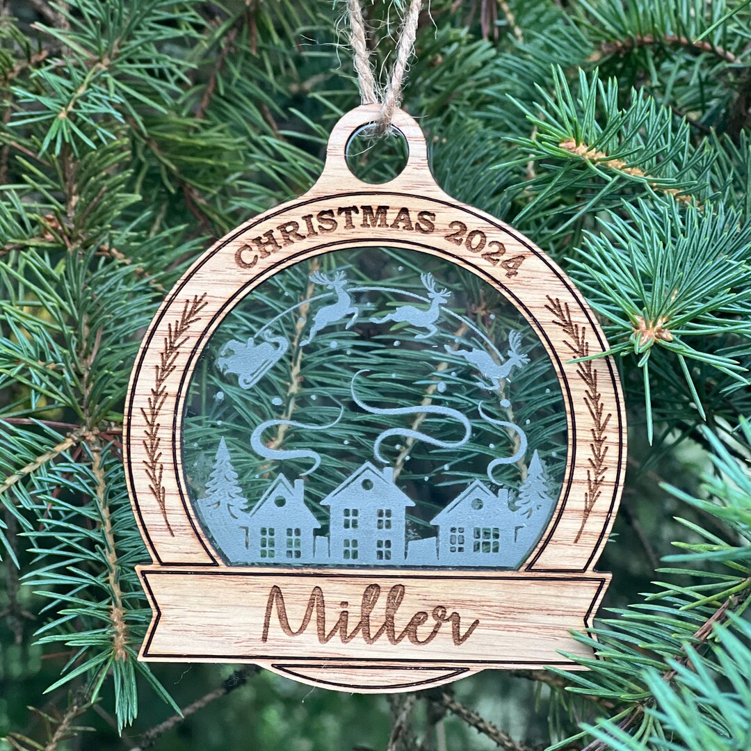 Personalized 2024 Christmas Ornament - Etsy