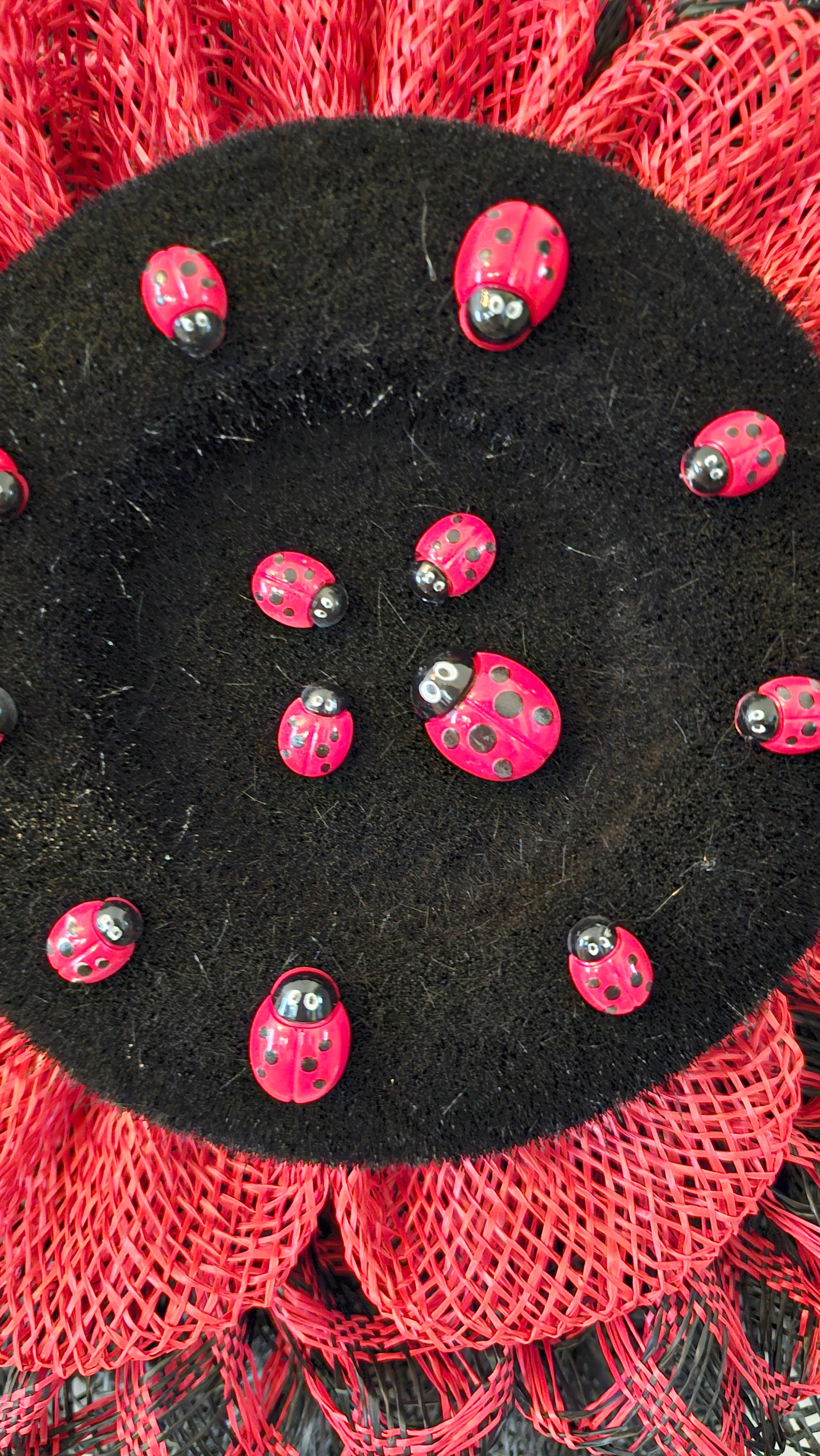 Ladybug Flower Wreath, Red and Black, Spring, Summer, Housewarming Gift ...