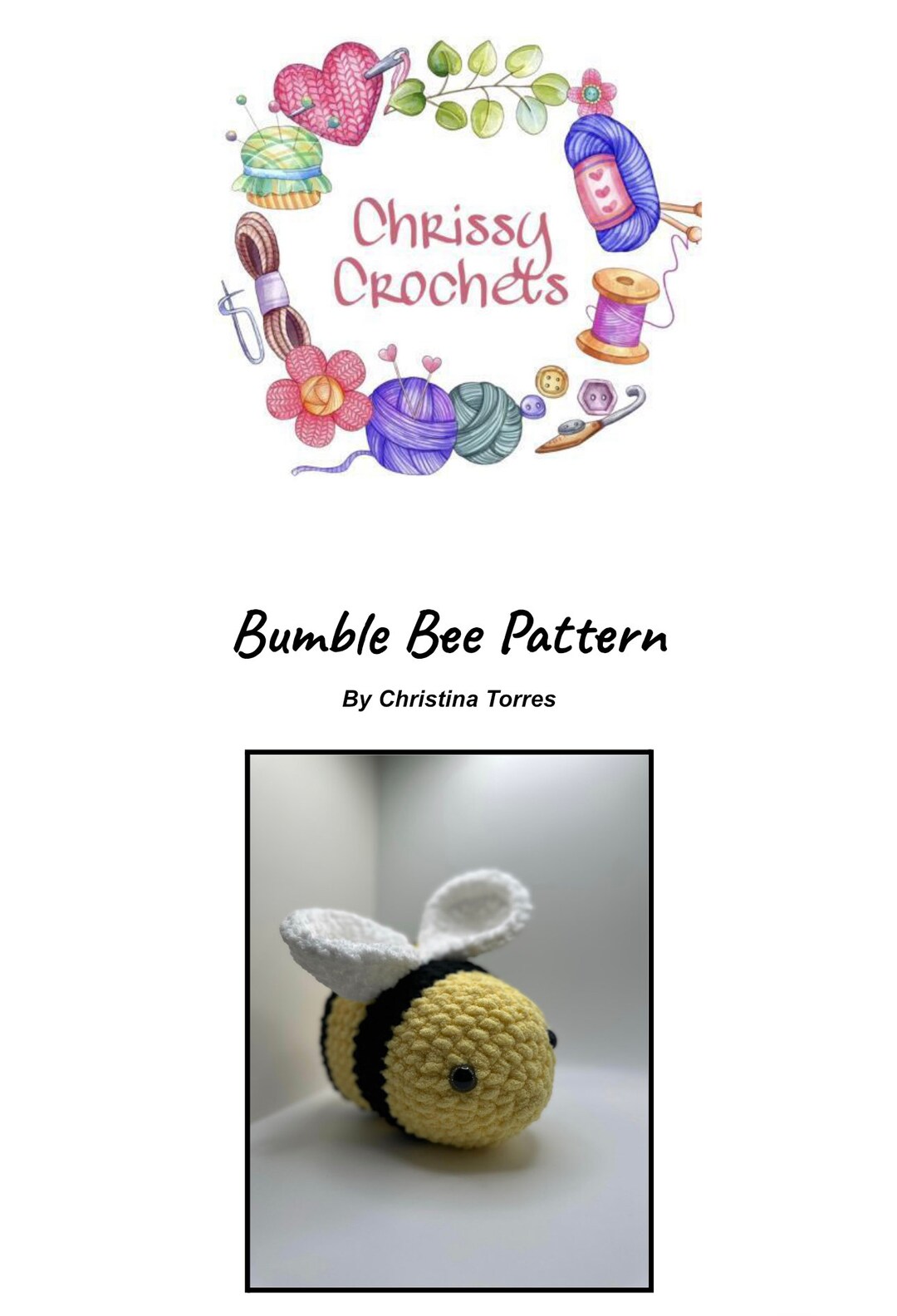 Bumble Bee Crochet Pattern - Etsy