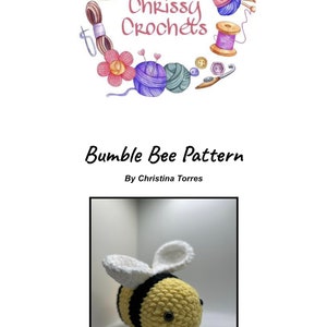 Bumble Bee Crochet Pattern - Etsy