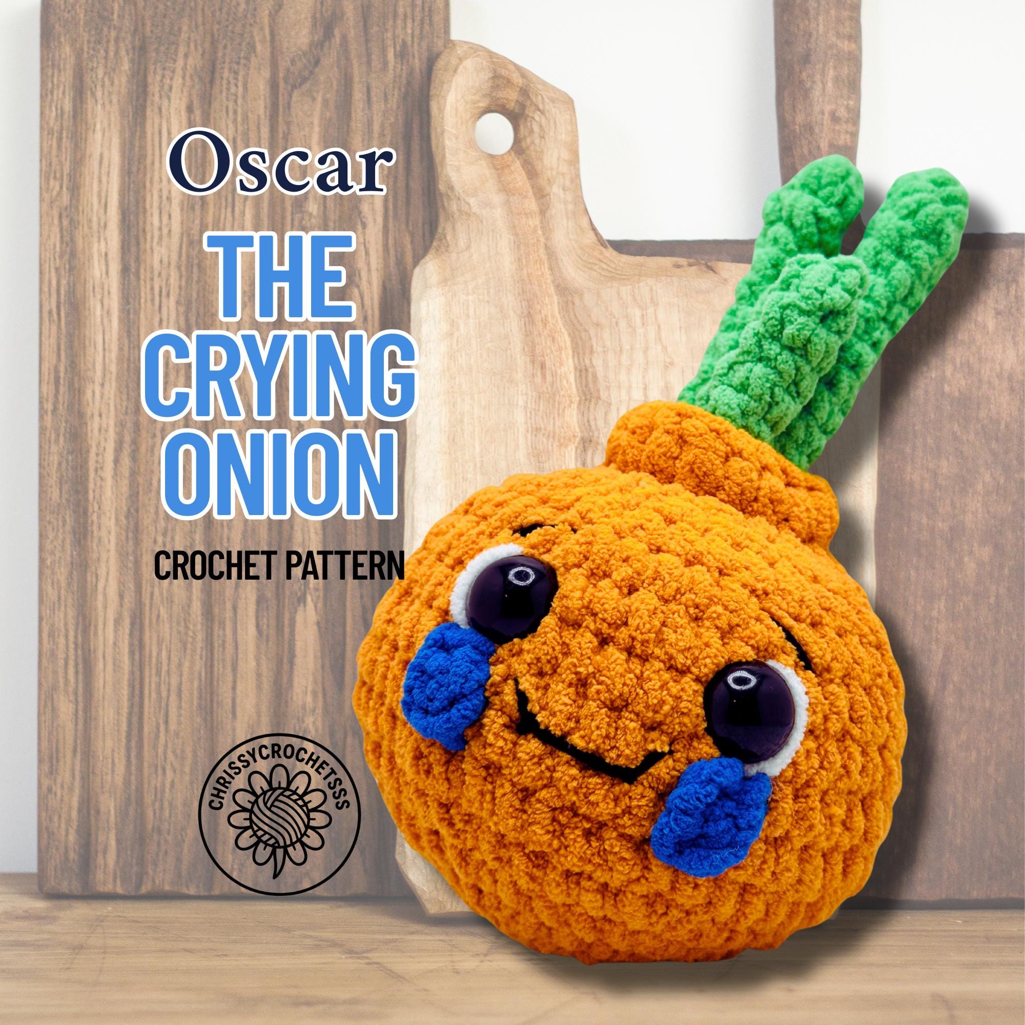 Oscar, the Crying Onion Crochet Pattern | Digital File | PDF - Etsy