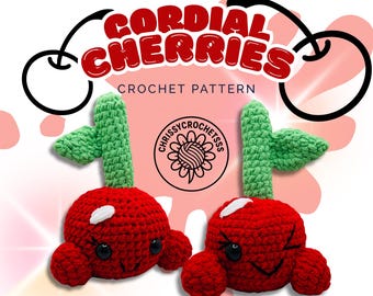 Cerises - Cerises Amigurumi - Patron PDF au crochet - Etsy France