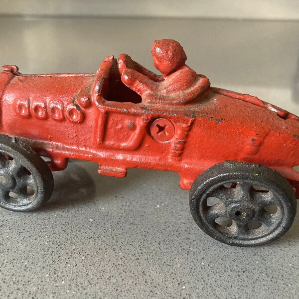 Cast Iron Race Car - Etsy