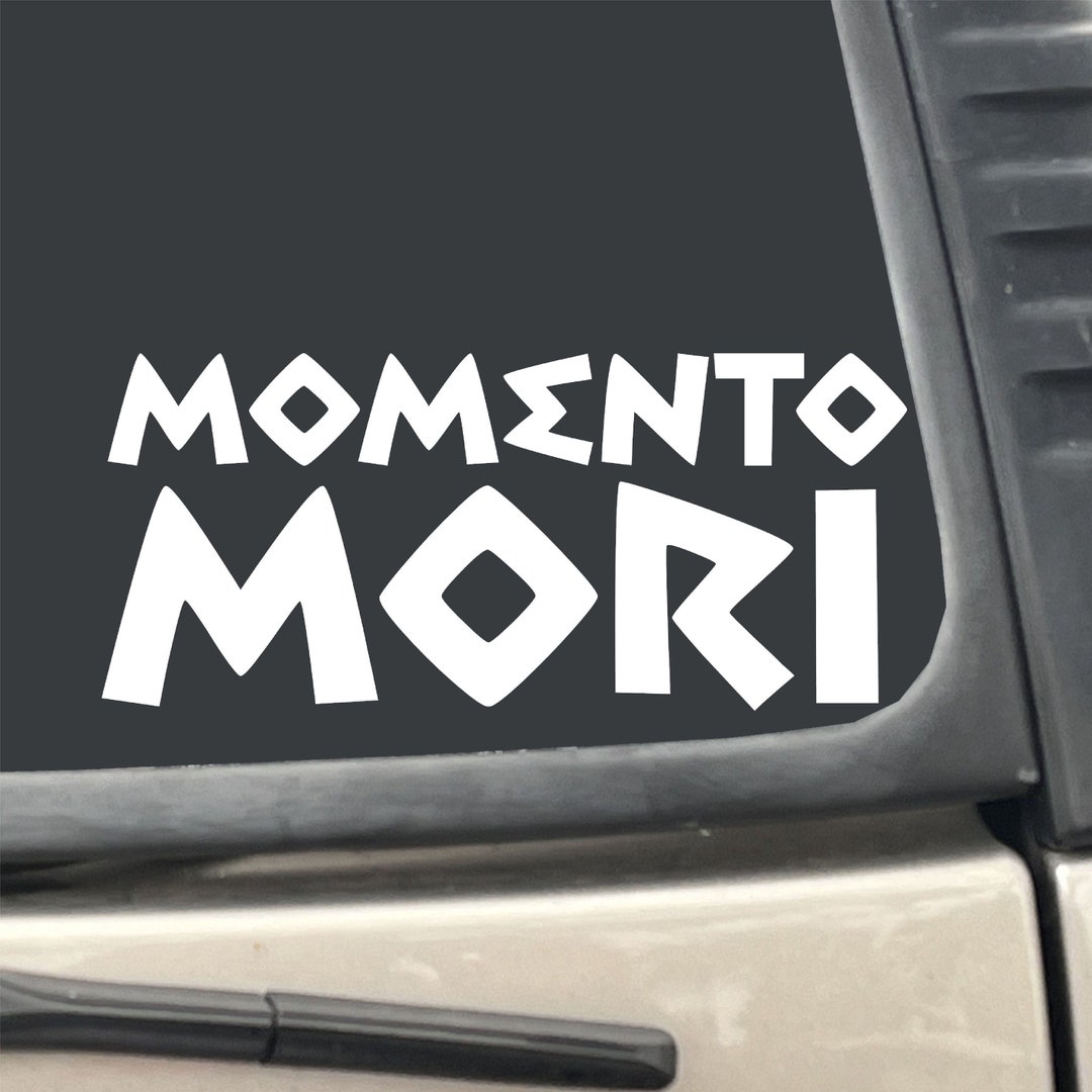 Momento Mori (remember You Must Die) 7" X 3.25" Sticker Vinyl Transfer ...