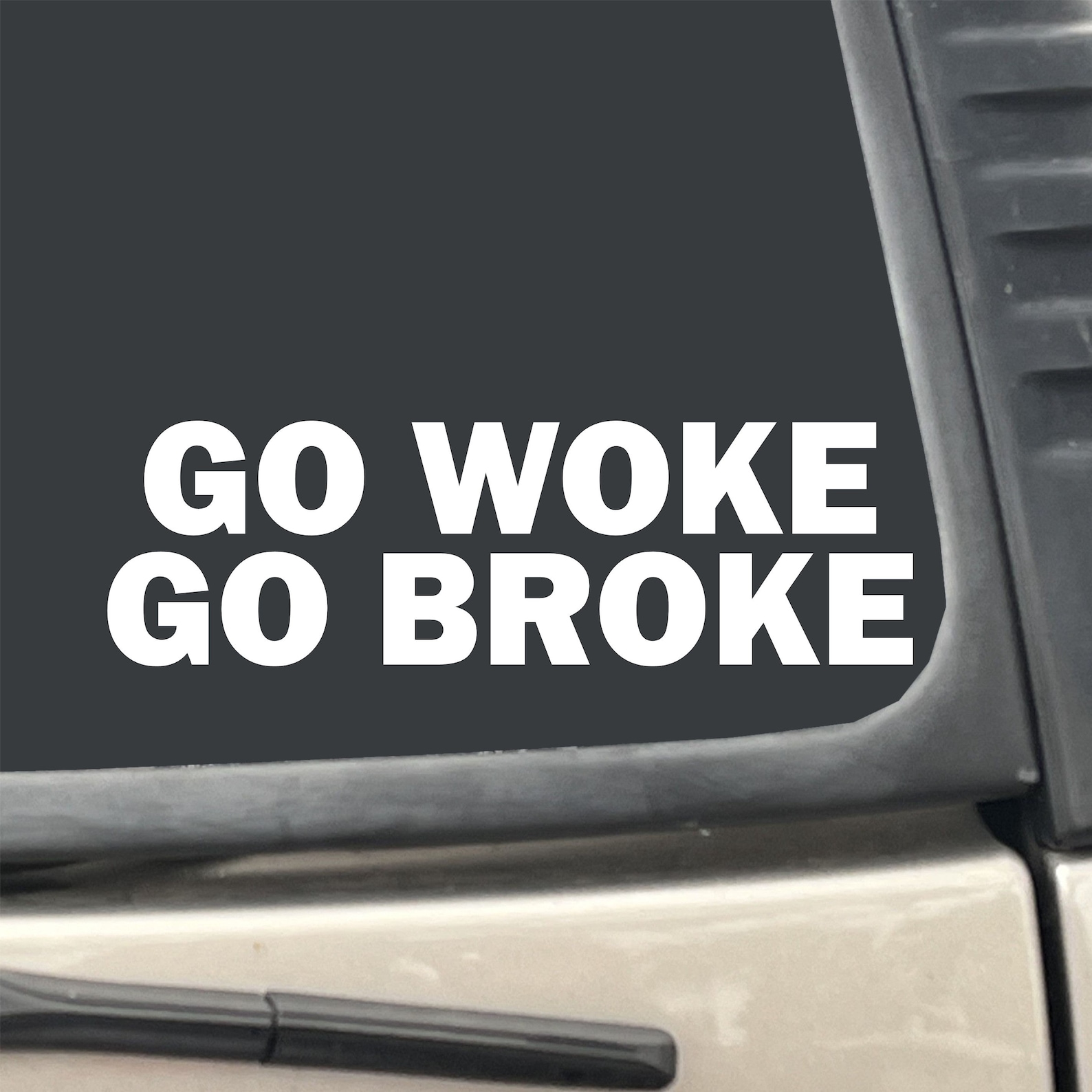 Go Woke Go Broke 7" X 2.5" Sticker Decal for Car, Truck, Laptop, Etc - Etsy