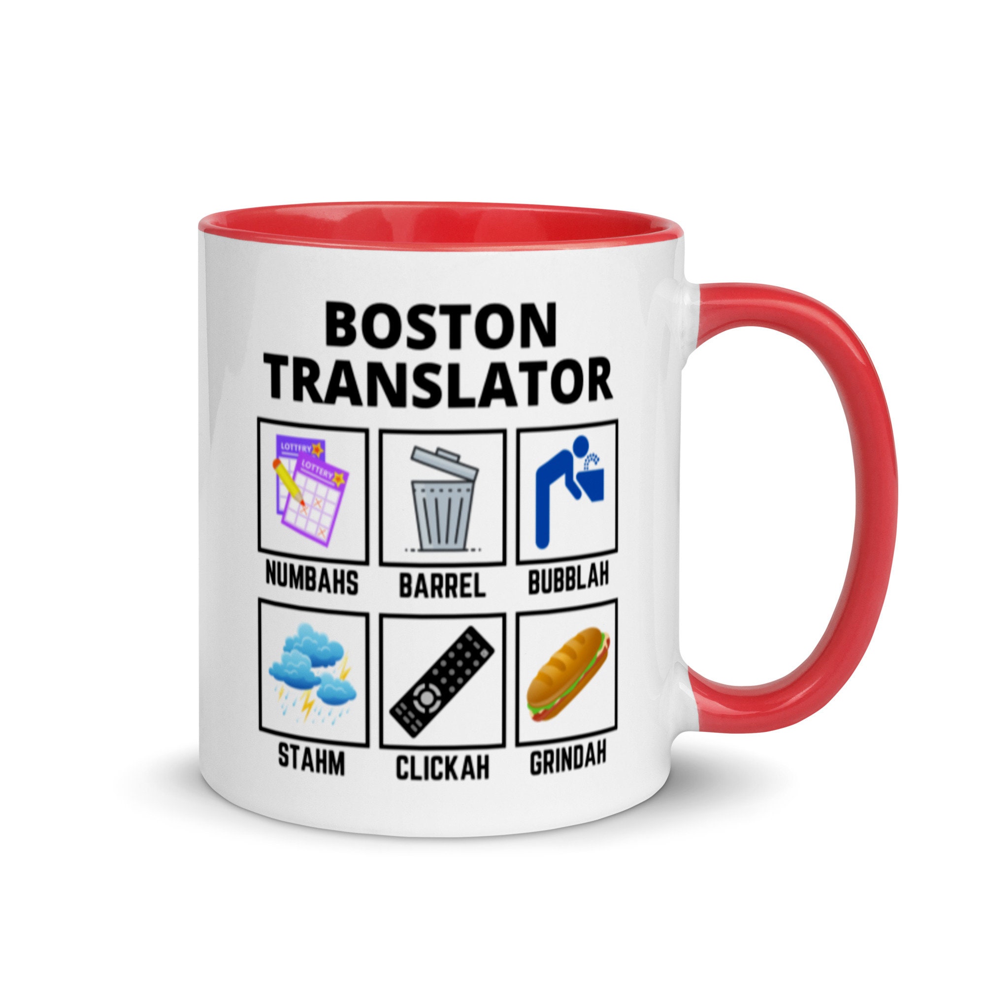 Boston Accent Translator Funny Coffee Mug With Color Inside Funny ...