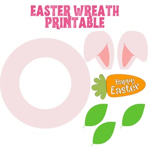 EASTER WREATH PRINTABLE - Etsy