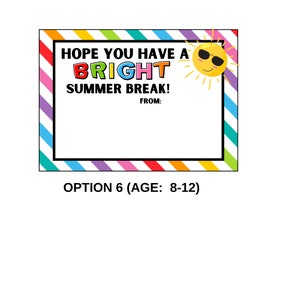 End of School Year Gift for Students| Kids Sunglass Favors| End of the ...