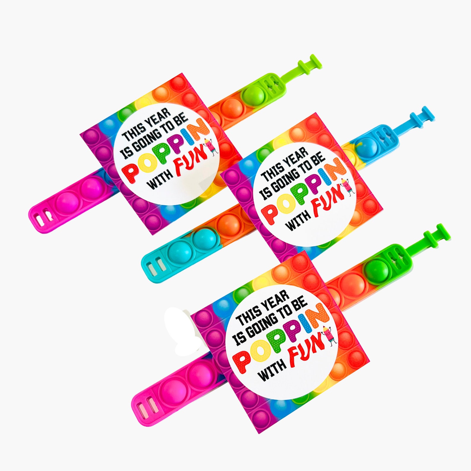 Back to School Pop It Bracelets Gifts for Kidswelcome Back to School - Etsy