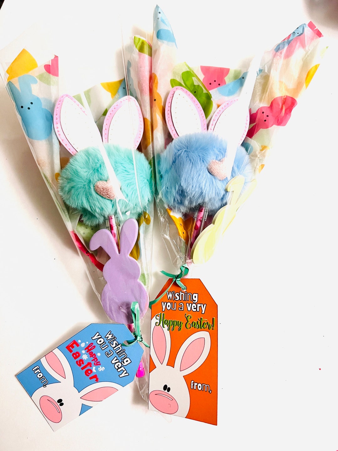 Easter Puff Pens & Sticky Note Set|easter Basket Stuffers| Easter ...