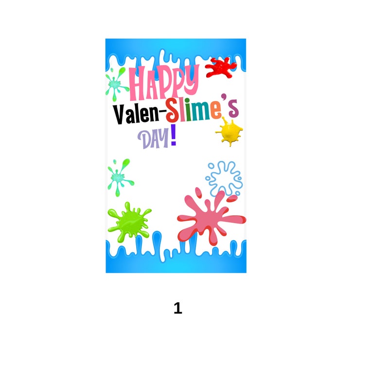 Slime-y Valentine Cards With Slime for Classroom|slime Valentine Cards ...