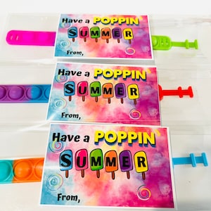End of School Classroom Gifts| Pop It Bracelet Classroom Gifts| End of ...