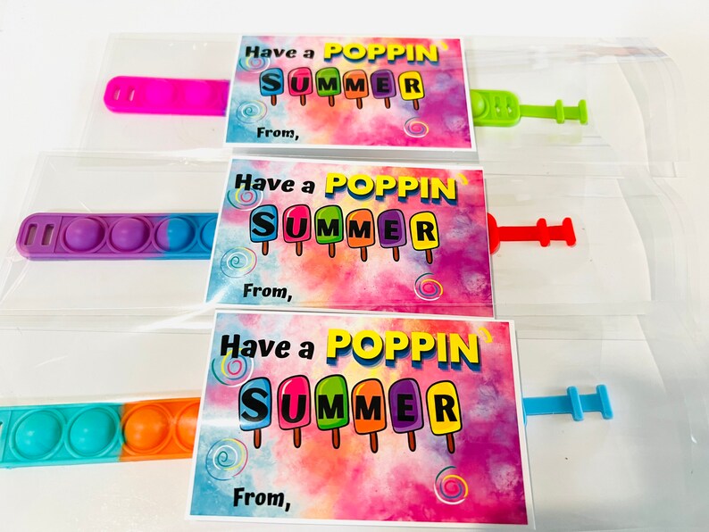 End of School Classroom Gifts Pop It Bracelet Classroom - Etsy