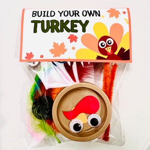 BUILD Your Own Turkey/ Mini Playdoh Favors/ Thanksgiving Class Gifts - Etsy