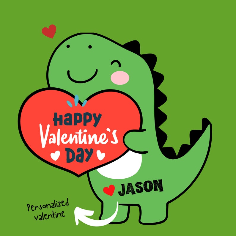 Dino-mite Valentine: Adorable Card With Pencil Attached| Fun Valentine ...