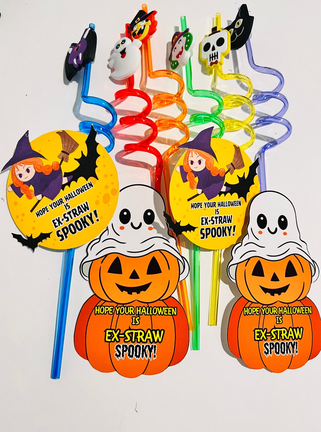 HALLOWEEN STRAW GIFTS for Halloween Party Favor Trick or - Etsy