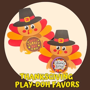 THANKSGIVING PLAY-DOUGH Favors| Thanksgiving Party Favors - Etsy