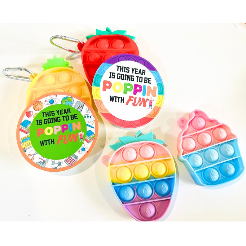 POPPIT BACK to SCHOOL Classroom Gifts Popit Classroom Favors Popit ...