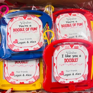Valentine Doodle Favor for Kids | Mini Etch A Sketch Style Toy ...