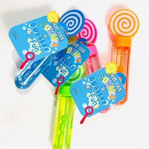 Summer End of School Year Bubble Favors| Last Day of School Class Gifts ...