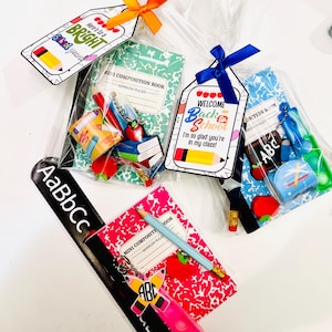 Personalized Back to School Gift Set: Mini Notepad, Pencil & Keychain ...