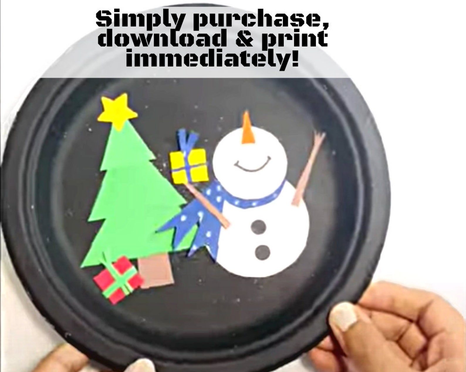 Snow Globe Printable Template Craft for Kids - Etsy