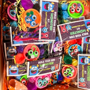 Halloween MONSTER Kit Build Your Own Monster Halloween Classroom Treat ...