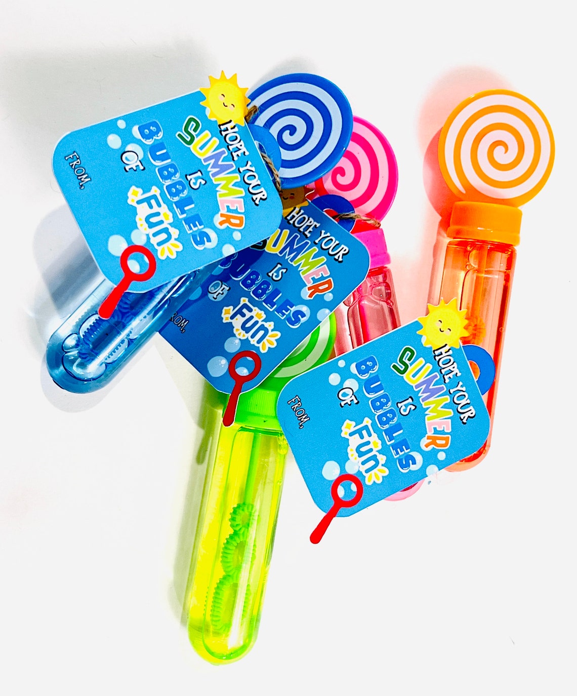 Summer End of School Year Bubble Favors| Last Day of School Class Gifts ...
