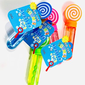 Summer End of School Year Bubble Favors| Last Day of School Class Gifts ...