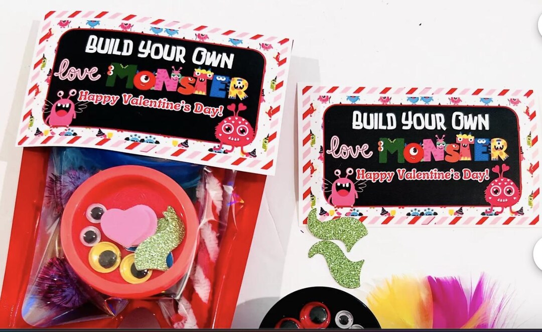 Digital Build A Love Monster - Etsy