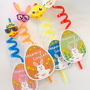 EASTER STRAWS FAVORS - Etsy