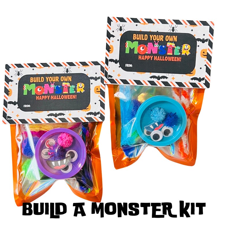 Build Your Own Monster Kit| Halloween MONSTER Kit | Play Doh Favors ...