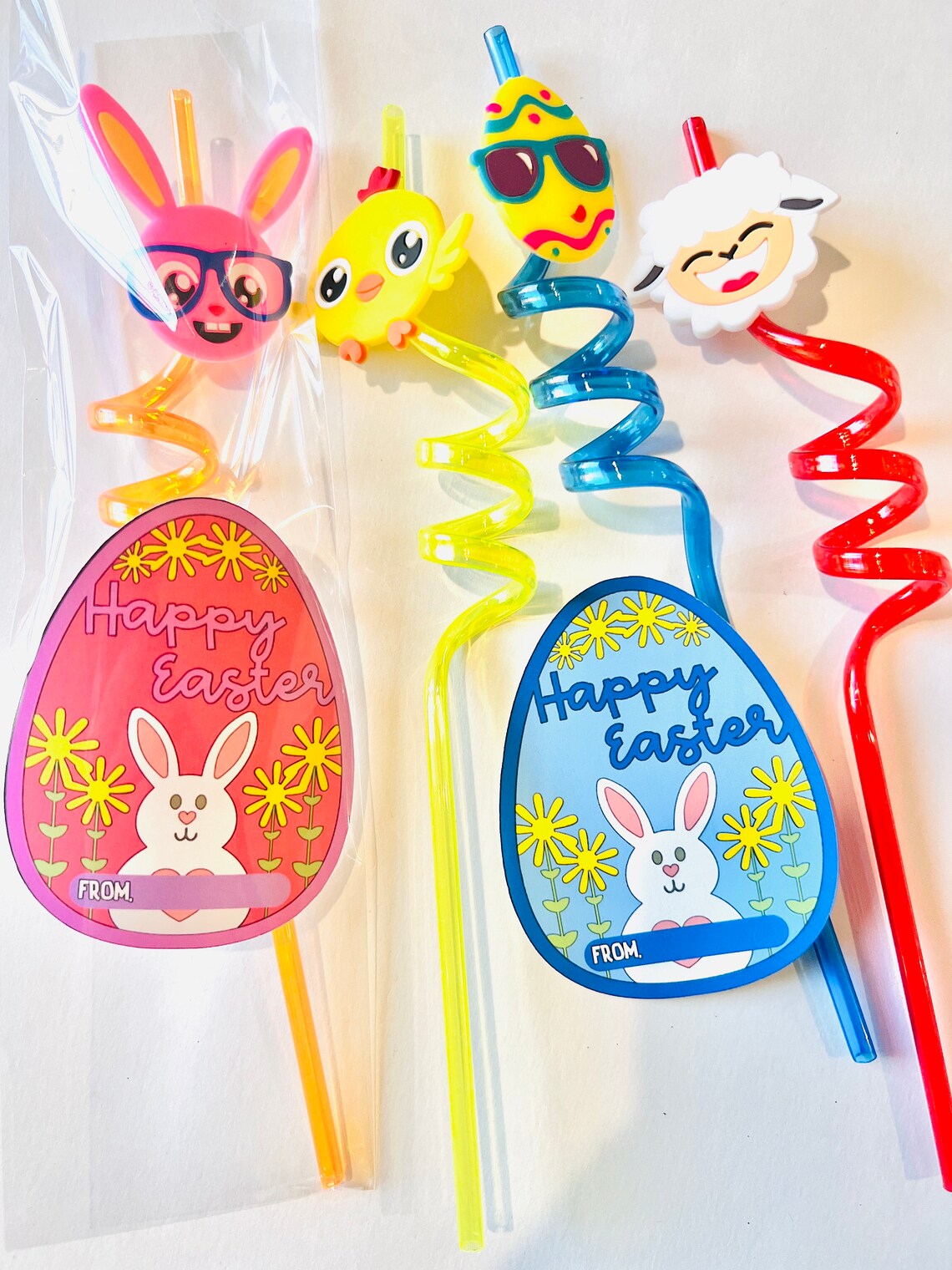 EASTER STRAWS FAVORS - Etsy