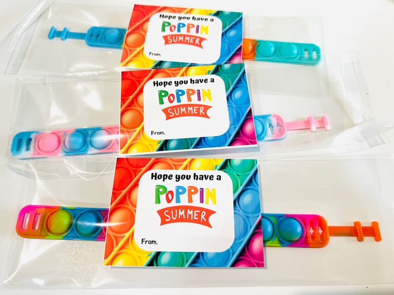 End of School Classroom Gifts Pop It Bracelet Classroom - Etsy