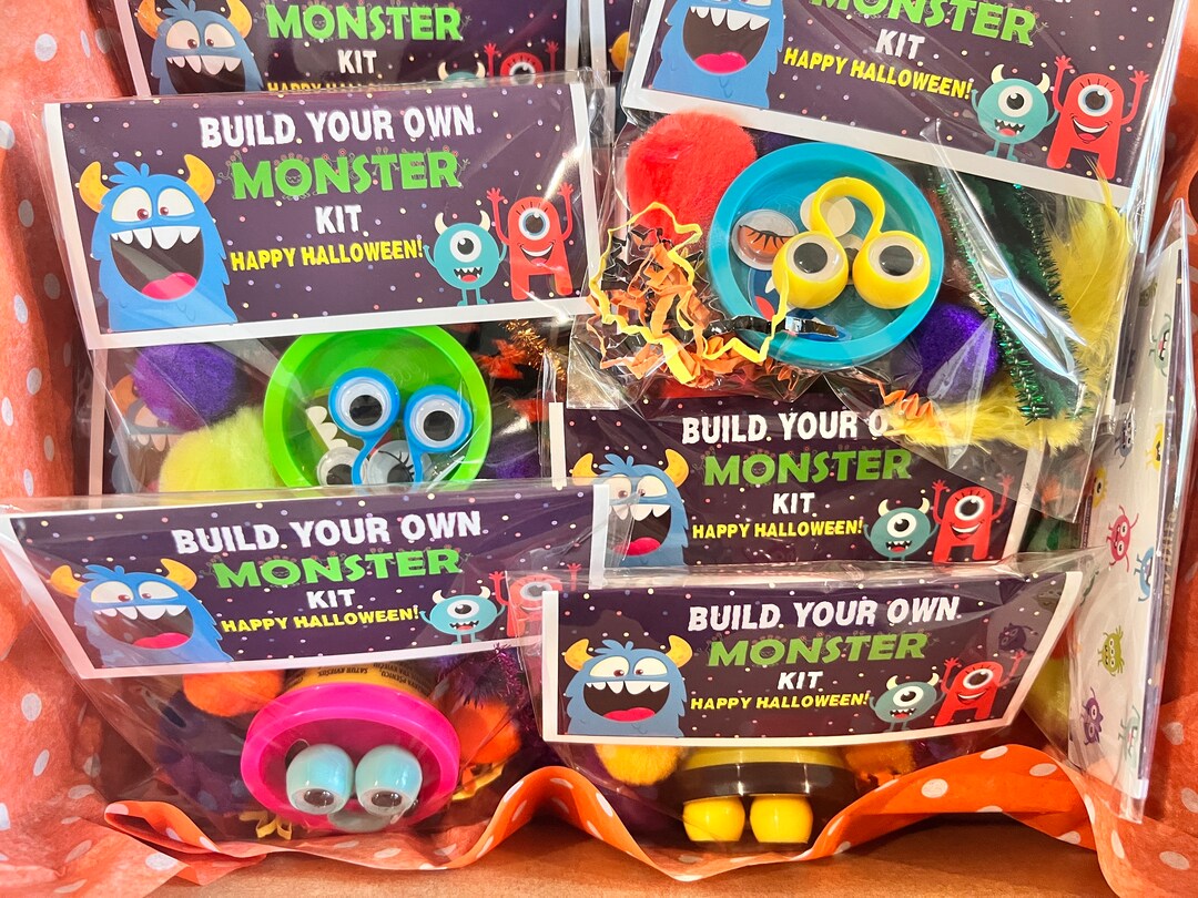 Halloween MONSTER Kit Build Your Own Monster Halloween Classroom Treat ...